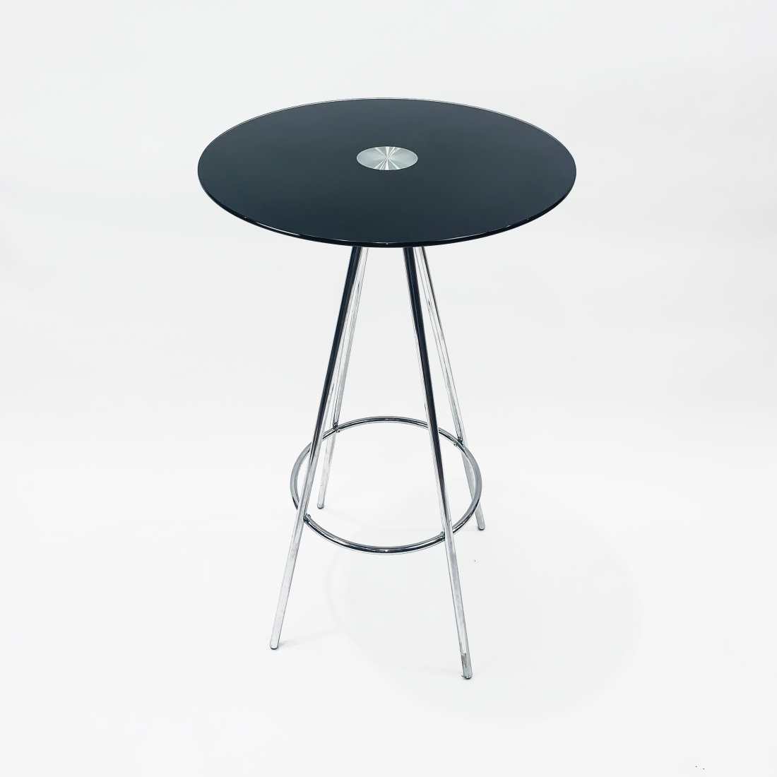 Black Glass Poseur Table - Co-Ordination Event Hire