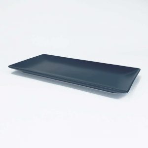 BLACK RECTANGULAR PLATE - Co-Ordination Event Hire