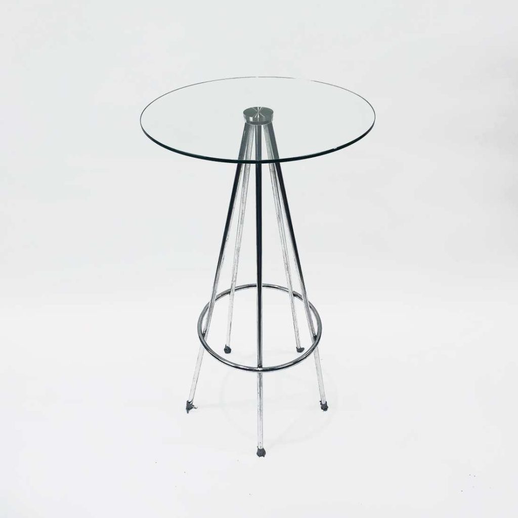 Glass topped poseur table - Co-Ordination Event Hire