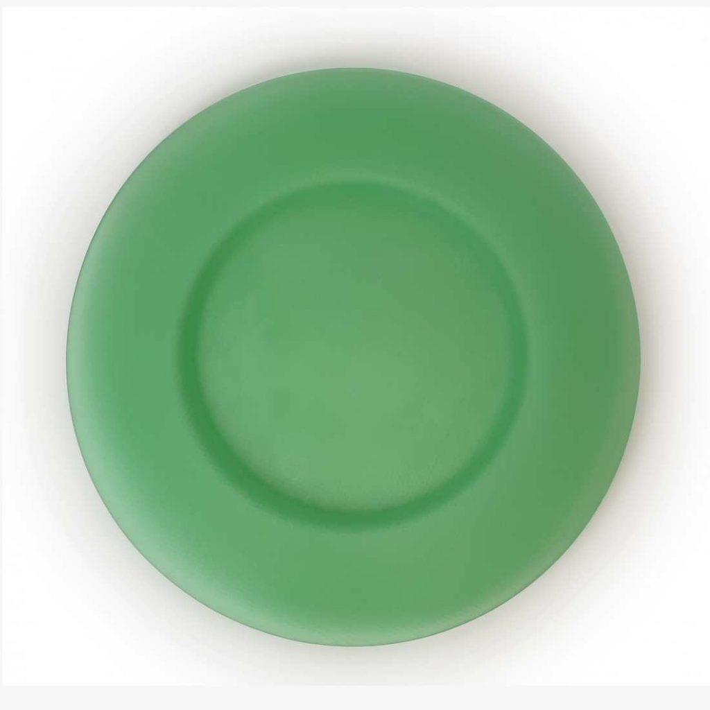 MINT GREEN GLASS CHARGER PLATE - Co-Ordination Event Hire