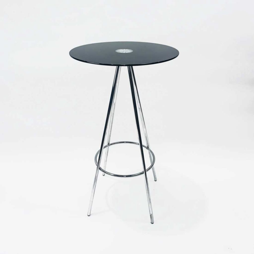 Black Glass Poseur Table - Co-Ordination Event Hire